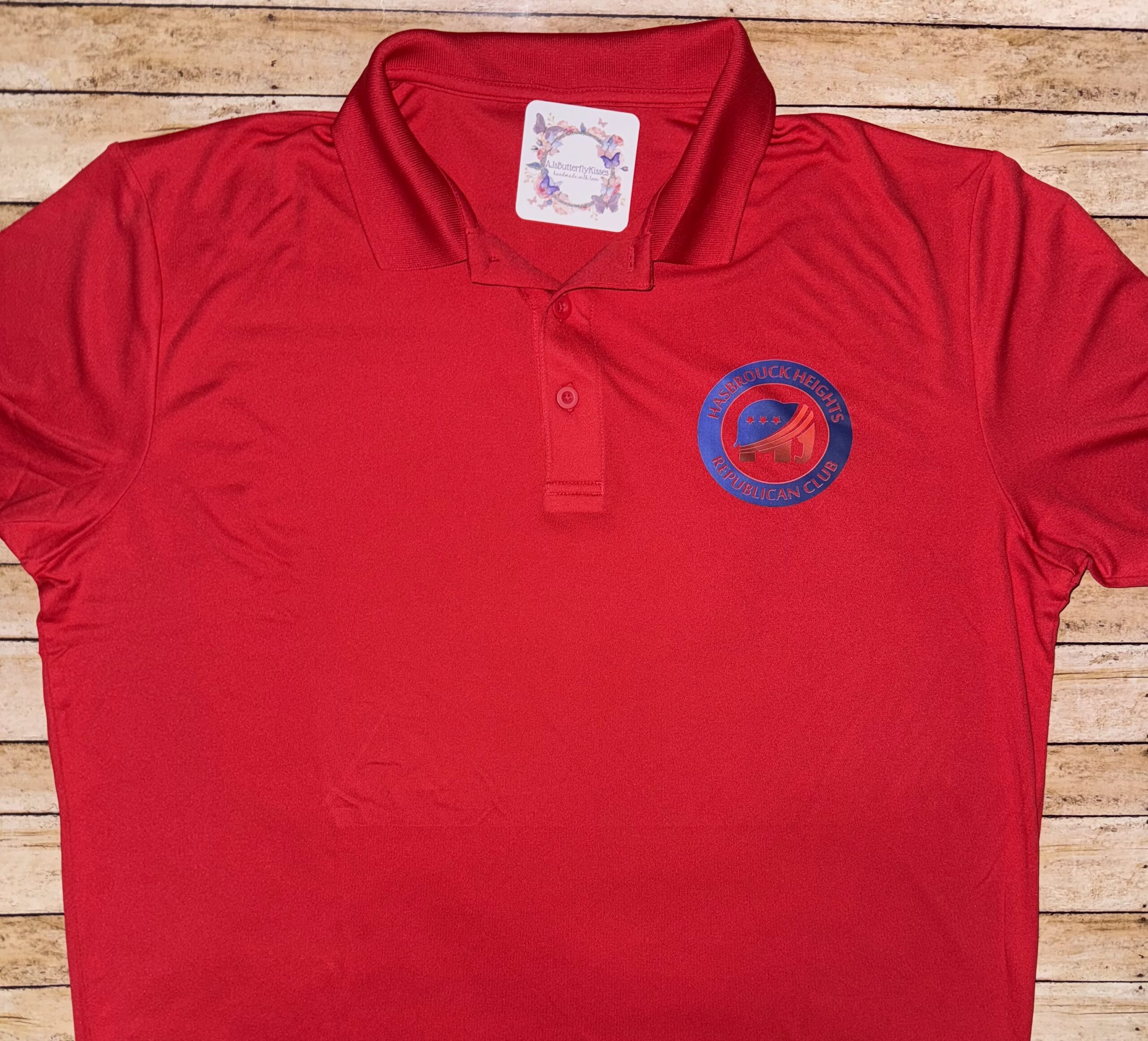 Hasbrouck Heights Republican Party Red Golf Shirt - Republican Club of ...